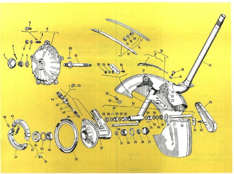 Modern Vespa : Need Help Rebuilding a VBB Fork