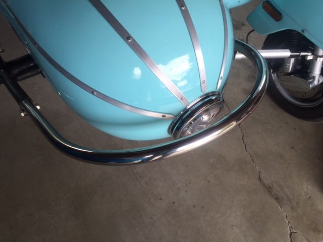 Modern Vespa : LED Headlight & Cozy Sidecar Headlight Stella 2T