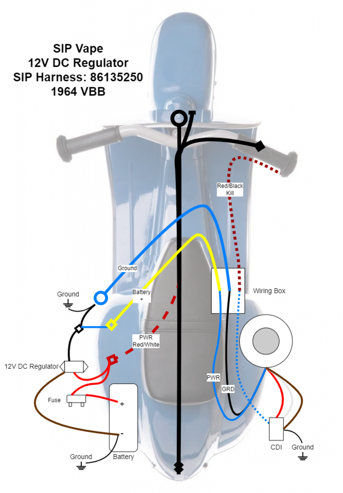 Modern Vespa : SIP Electronic Ignition Install + DC Conversion