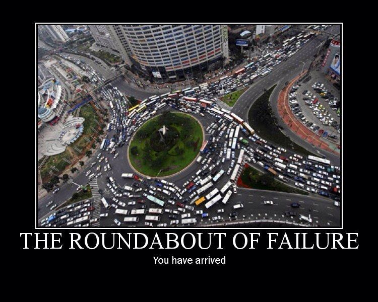 Modern Vespa : 4 Way Stop Vs Roundabout - Mythbusters