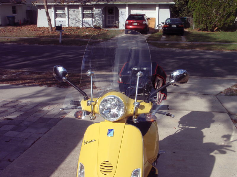 Modern Vespa : Lx 150 with new Prima tall wind screen review