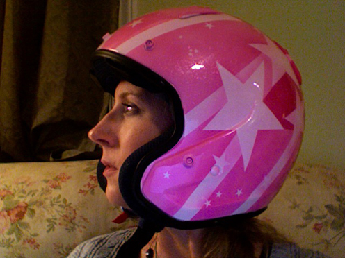 Modern Vespa : Freshly Painted Parade Helmets