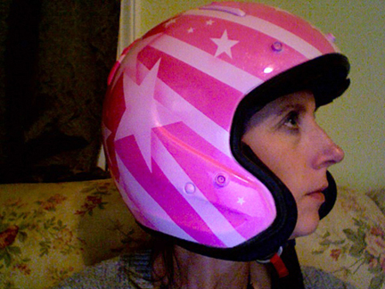 Modern Vespa : Freshly Painted Parade Helmets