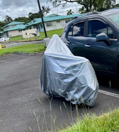 Modern Vespa : Protection from rainfall