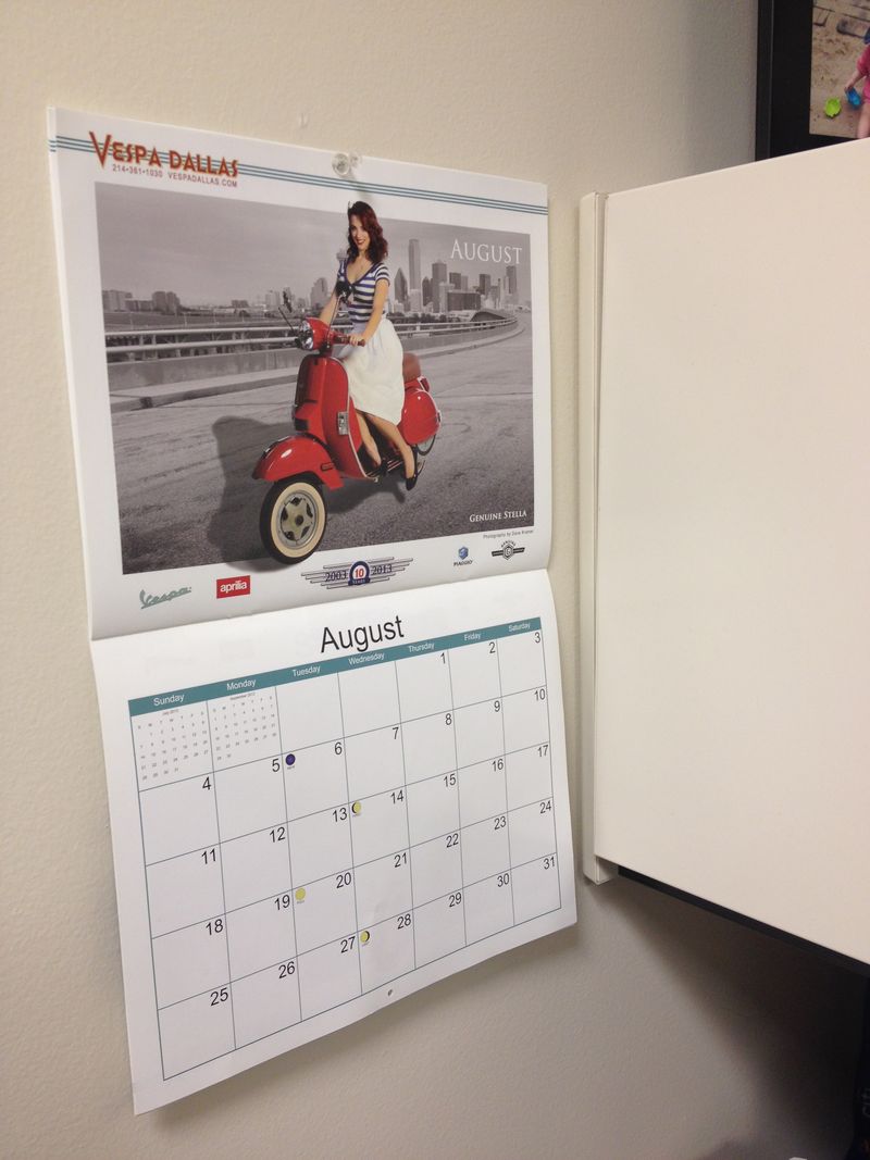 Modern Vespa : [SSR] Vespa Calendar