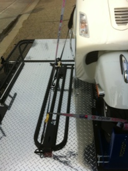 Modern Vespa : Kendon trailer with Condor wheel chocks...w/pics