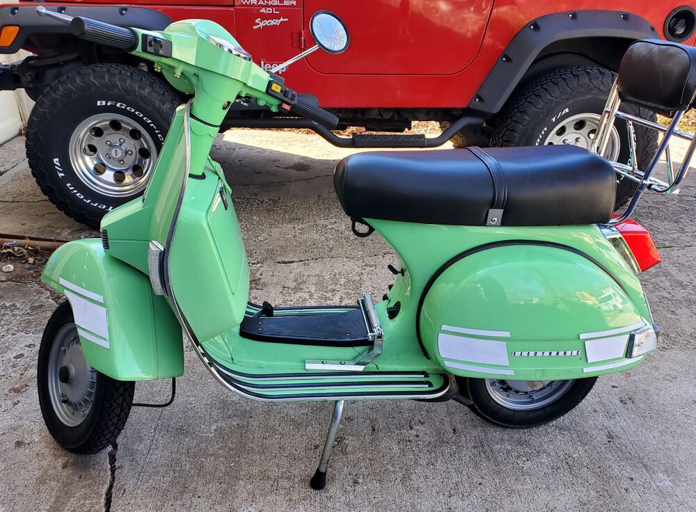 Modern Vespa : "E L E C T R O N I C" dimensions on Rally 200