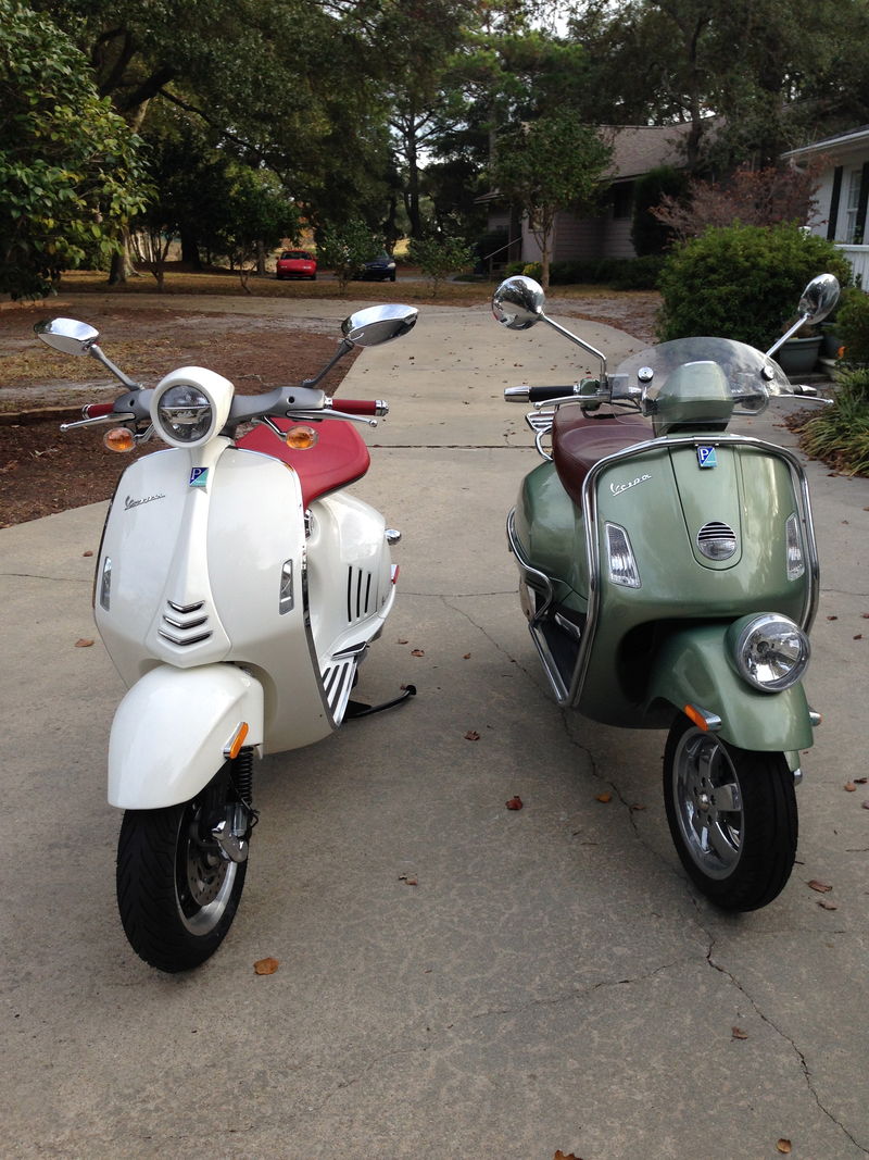 Modern Vespa : Side-by-side photos/pics of various Vespas