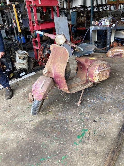Modern Vespa : New Barn find - Rust & Damage Repair ideas?