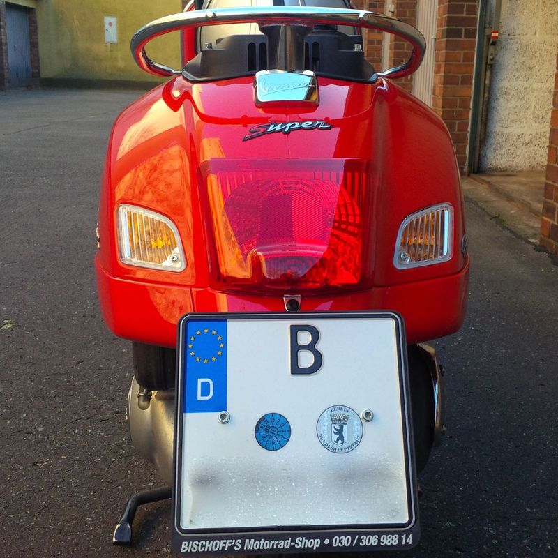 Modern Vespa : "Why Grandma,,,,What Big License Plates You Have"!