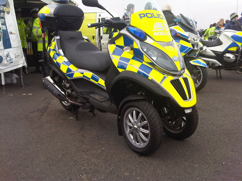 Modern Vespa : Police scooter mockup