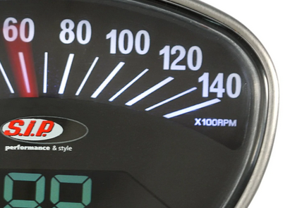 Modern Vespa : Dial Tachometer/RPM Gauge... NOT digital!