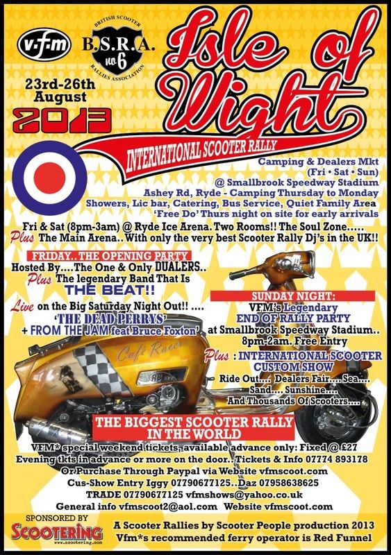 Modern Vespa : Isle of Wight International Scooter Rally 2013