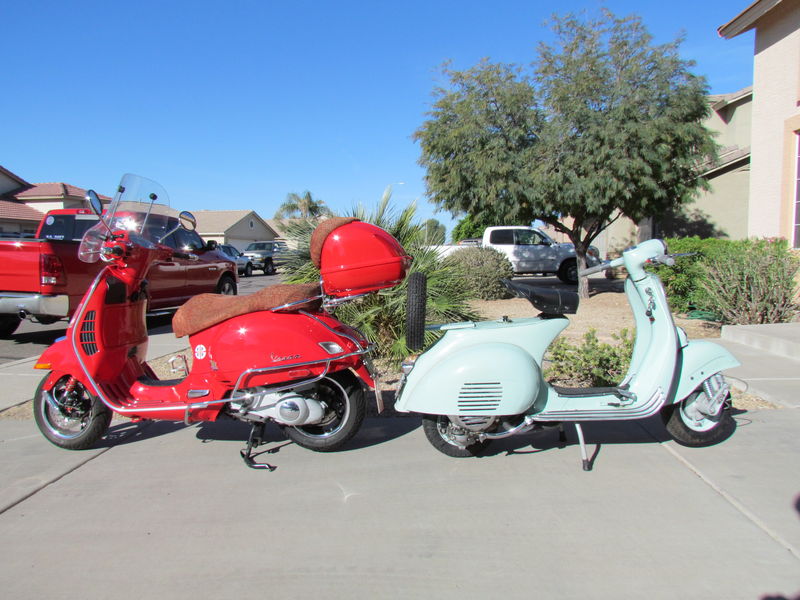 Modern Vespa : Side-by-side photos/pics of various Vespas