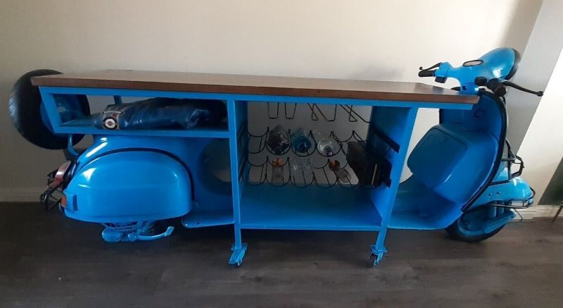 Modern Vespa : A scooter bar...or home workshop bench?