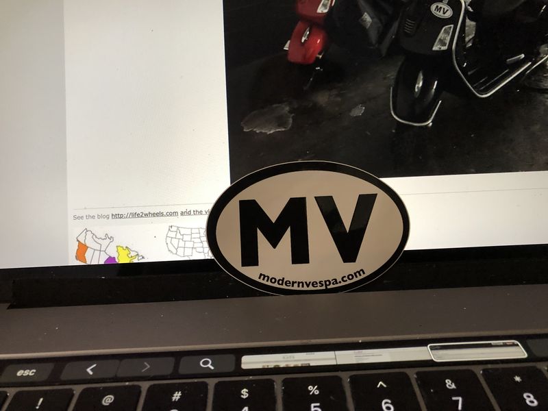 Modern Vespa : MV Sticker wanted?
