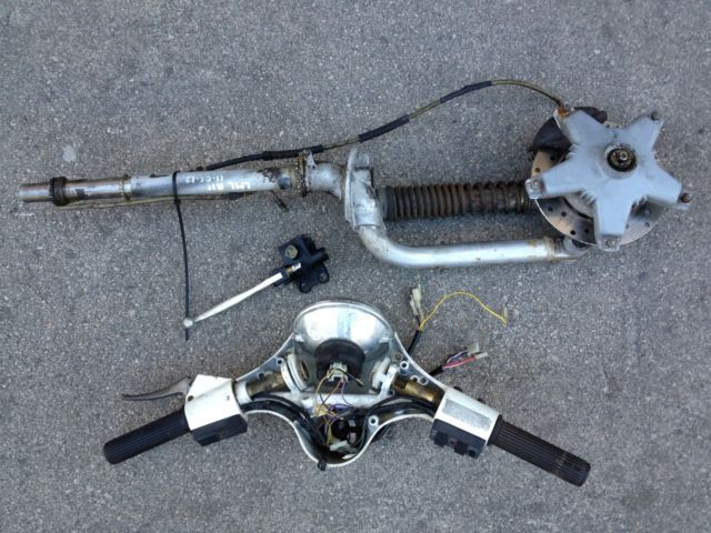 Modern Vespa : Converting P200 to fully hydraulic front disc brake