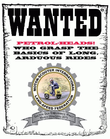 Modern Vespa : First Annual Salton Sea Endurance Rally, March 26th 2011