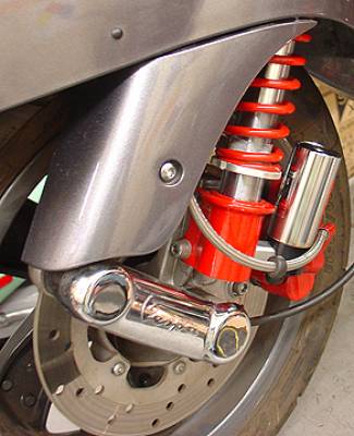 Modern Vespa : GT200 bitubo shock absorber 'crazy?'