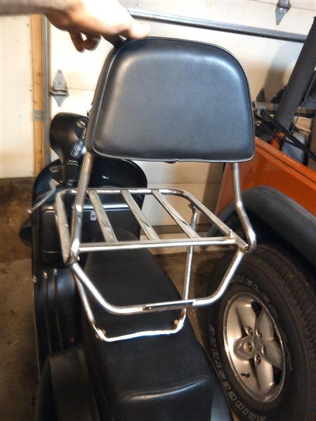 Modern Vespa : FS or trade: Vespa P & PX series rear rack and seat back