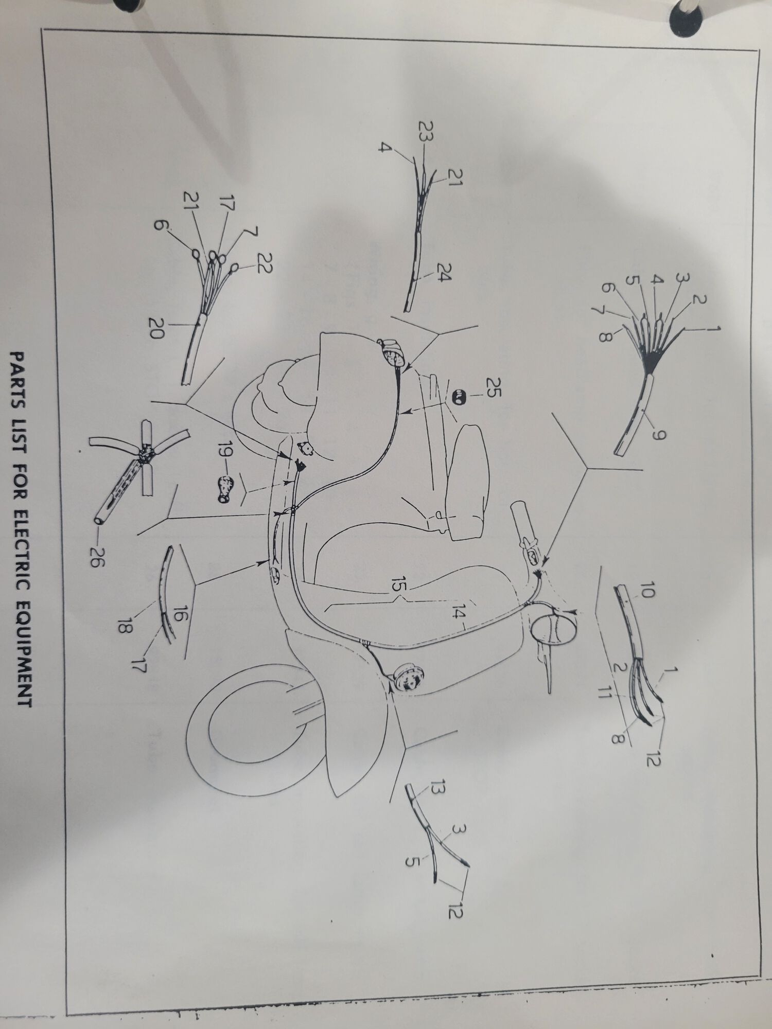 Modern Vespa : US-market SS180 Mickey Mouse wiring?