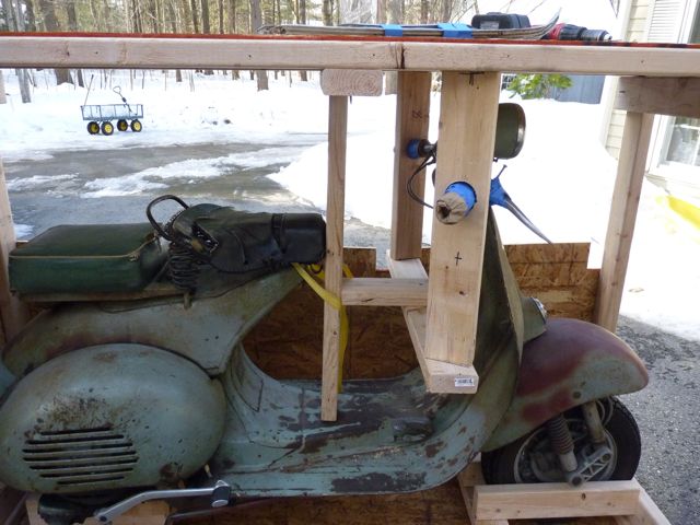 Modern Vespa : Crating Scooter Questions