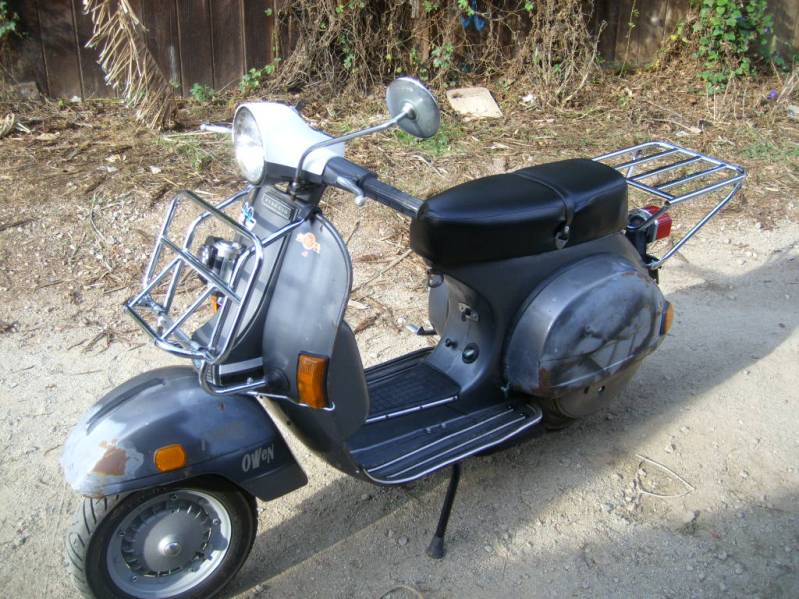 Modern Vespa : Need a front or rear rack... doesnt matter which.