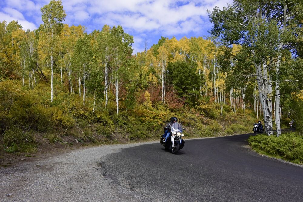Modern Vespa : Fall colors ride