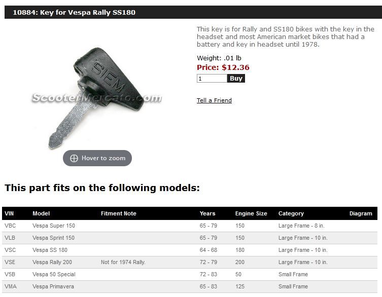 Modern Vespa : Vespa VBC super 150 1976