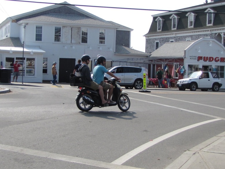 Modern Vespa : Block Island RI is Crawling with Scooters
