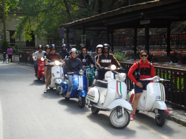 Modern Vespa : Vespa Club Of Limassol touring to Troodos Mountain