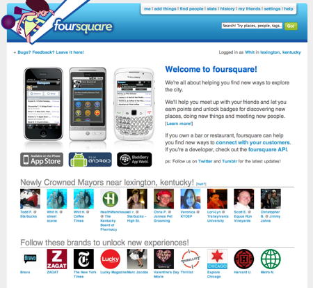 Modern Vespa : Foursquare, Mobile Social Media For Scooterist