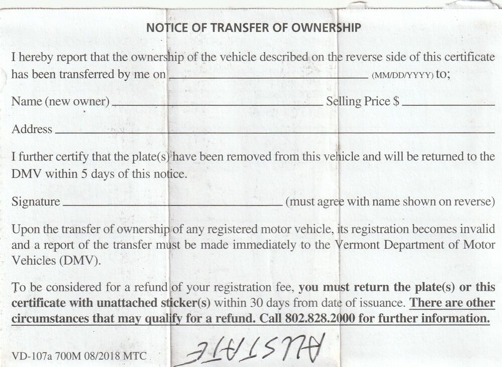 Modern Vespa : How to Guide- Apply for a Vermont plate