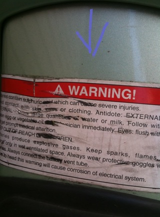 Modern Vespa : Vespa GT200: American Style 'Warning' Sticker