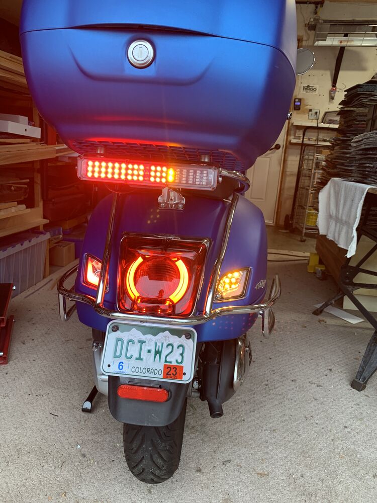 Modern Vespa : Today I Installed 4 LED Turning Lights