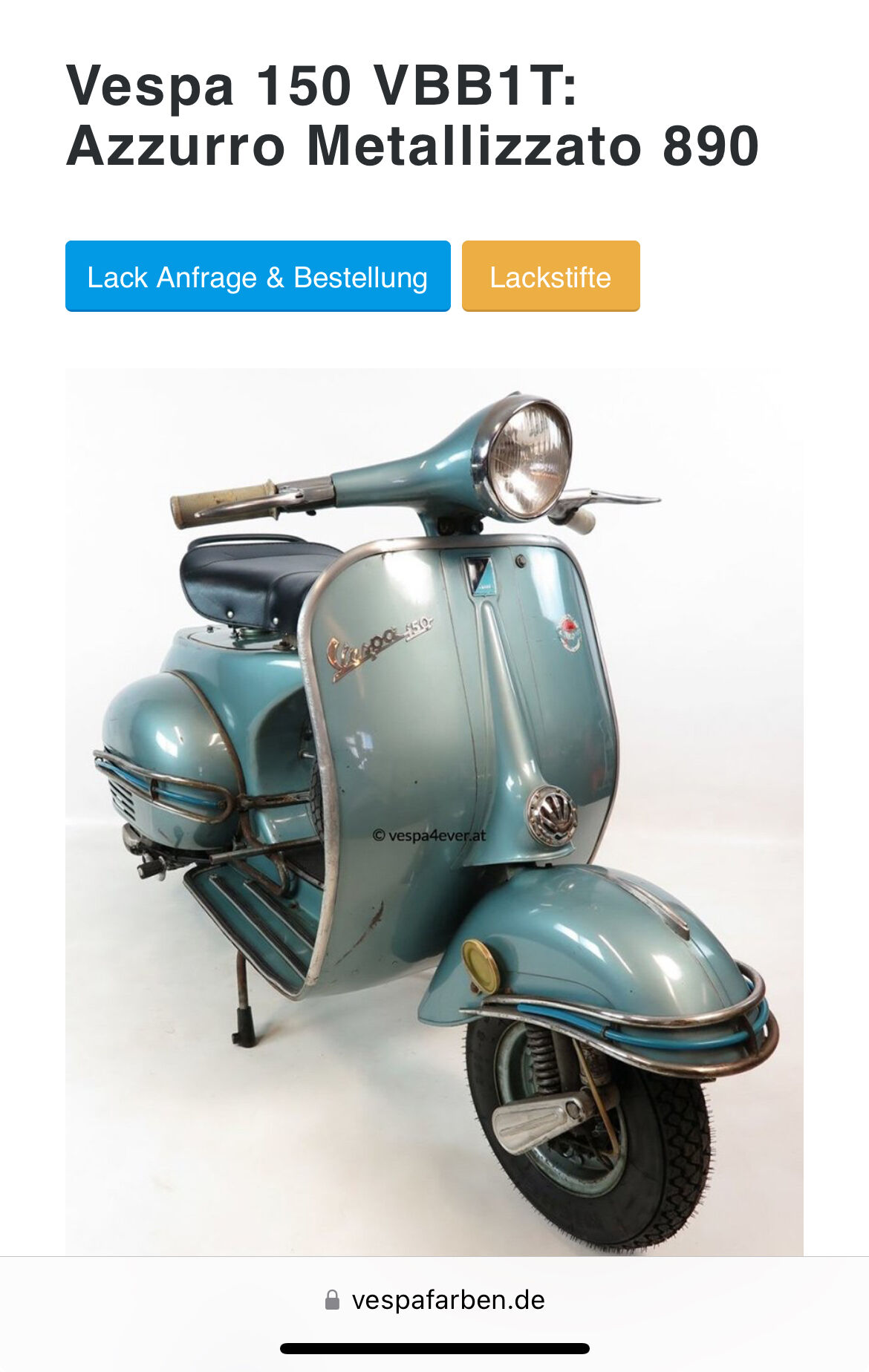 Modern Vespa : VBB Patina?