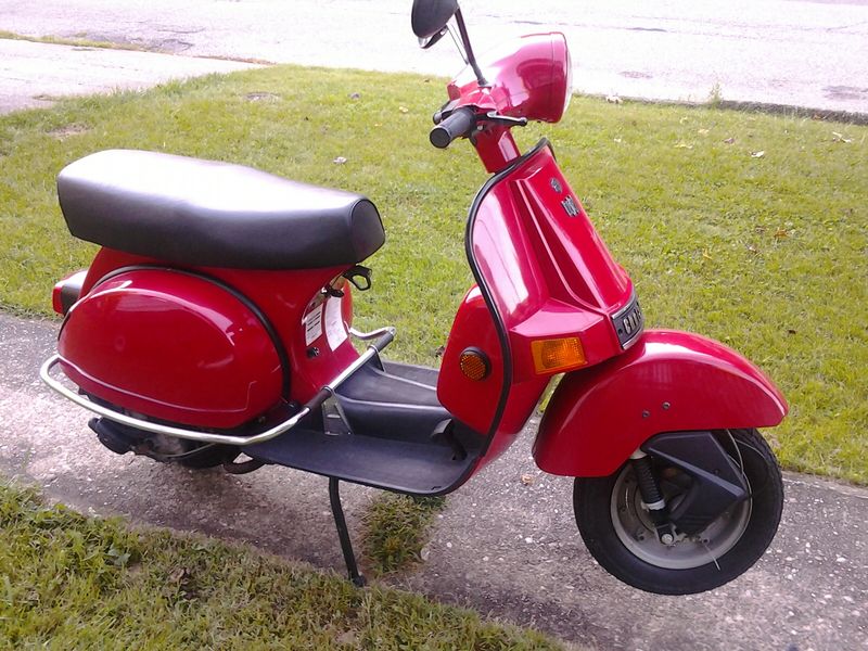 Modern Vespa : 2004 Bajaj Chetak, low miles, red, Charleston, WV ,$1400.