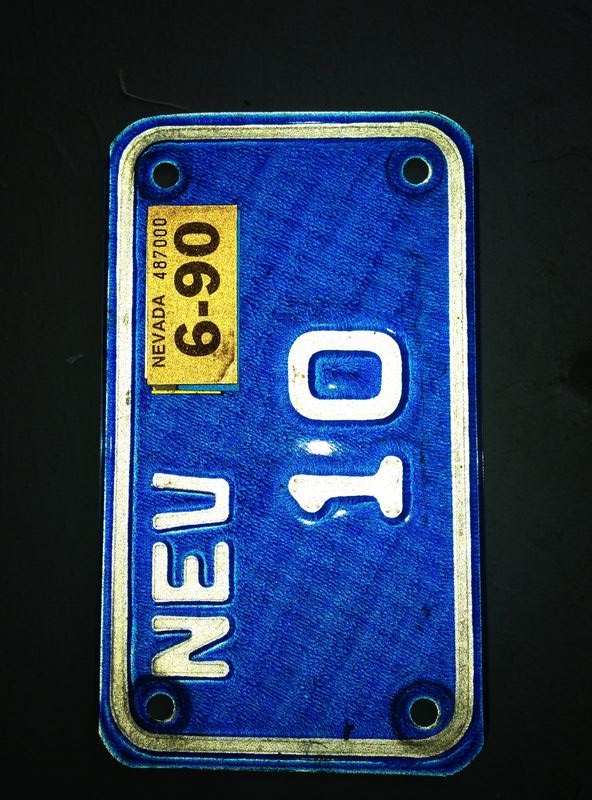 Modern Vespa : F1 number plate