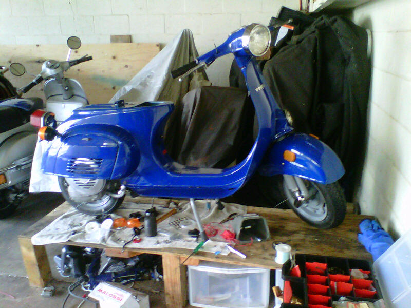 Modern Vespa : 1981 100 sport rebuild and restore..almost done