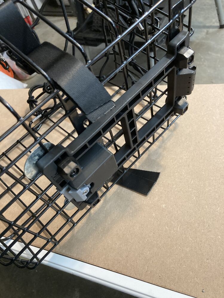 Modern Vespa : Rear Bicycle basket