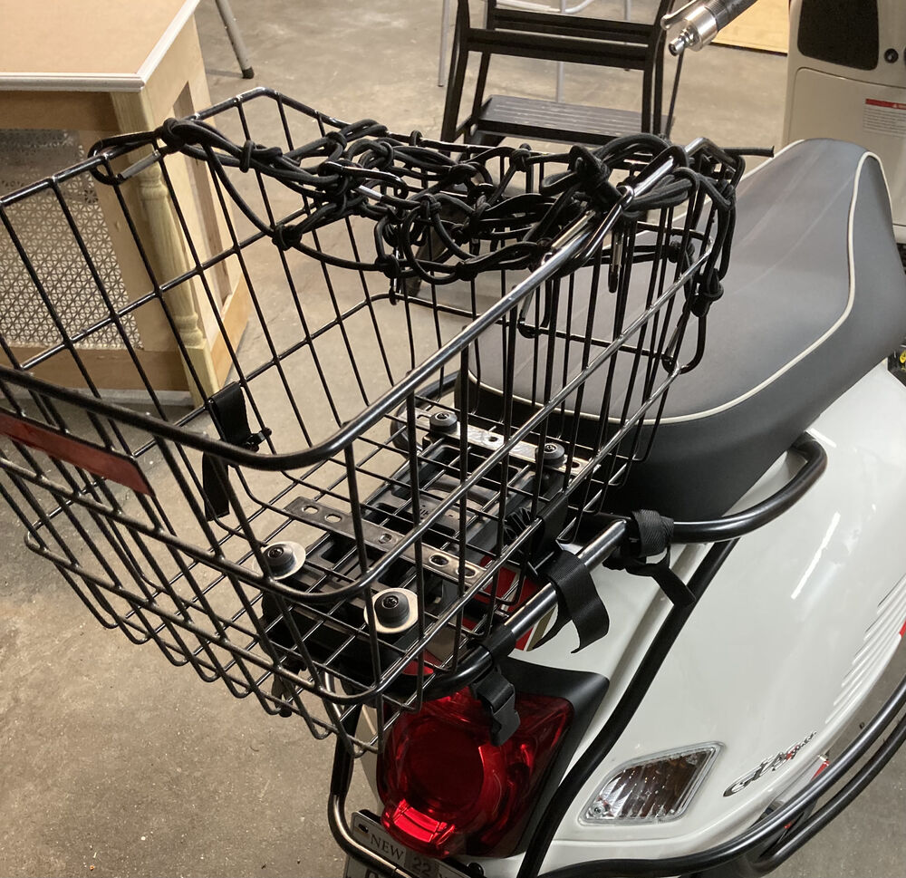 Modern Vespa : Rear Bicycle basket