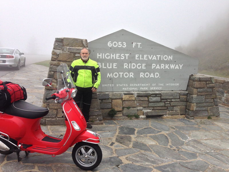 Modern Vespa : Riding Mountain Roads in VA and NC