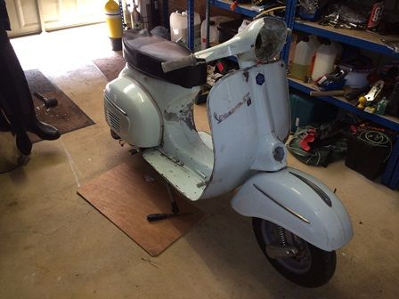 Modern Vespa : Winter project - crash damaged 1972 125 GTR