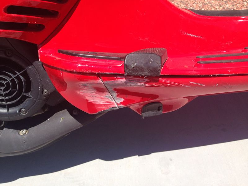 Modern Vespa : 2011 LX 150 Damaged...beyond repair?