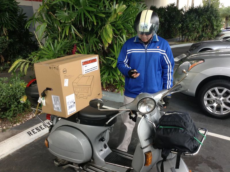 Modern Vespa : Stupid Crap you've carried on your Vespa.