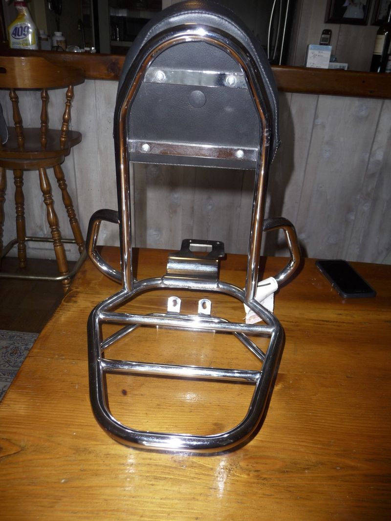 Modern Vespa : Sold SoCal Chrome rear rack w/backrest for ET2-ET4