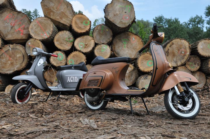 Modern Vespa : Pics of hot rodd-ish Scooters please