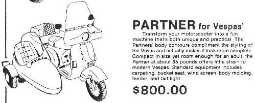 Modern Vespa : Help with Partner sidecar setup - made by California SideCar