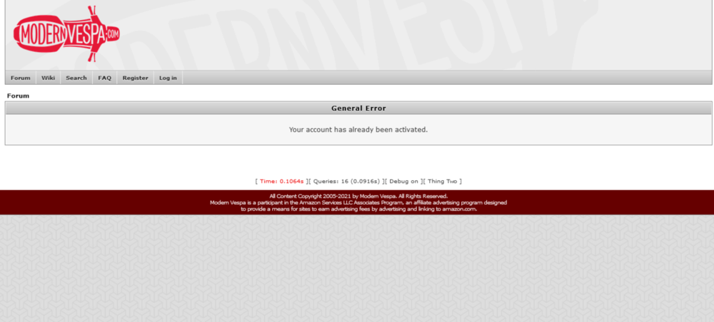 Modern Vespa : One More New Feature: Login with email address