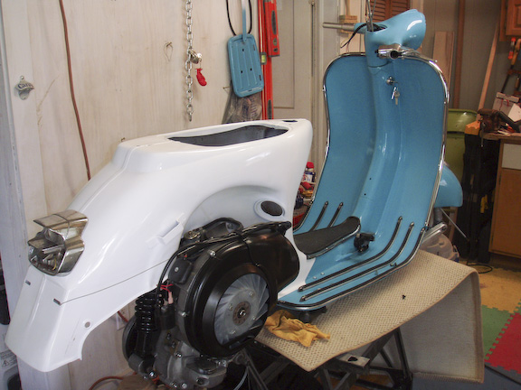 Modern Vespa : 65 vespa vnb restoration (I hope)